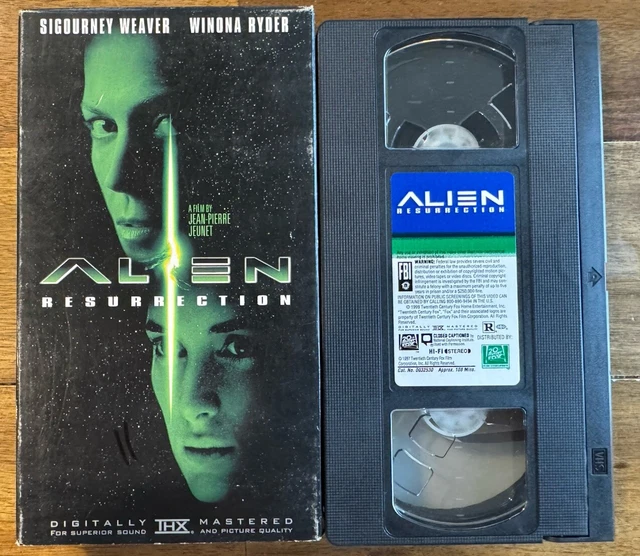 ALIEN RESURRECTION (1997) VHS - Horror Sci-Fi Joss Whedon Jean-Pierre ...
