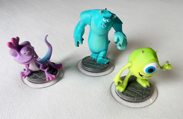 DISNEY PIXAR INFINITY Monsters Inc. Figures - Mike, Sulley and Randy ...