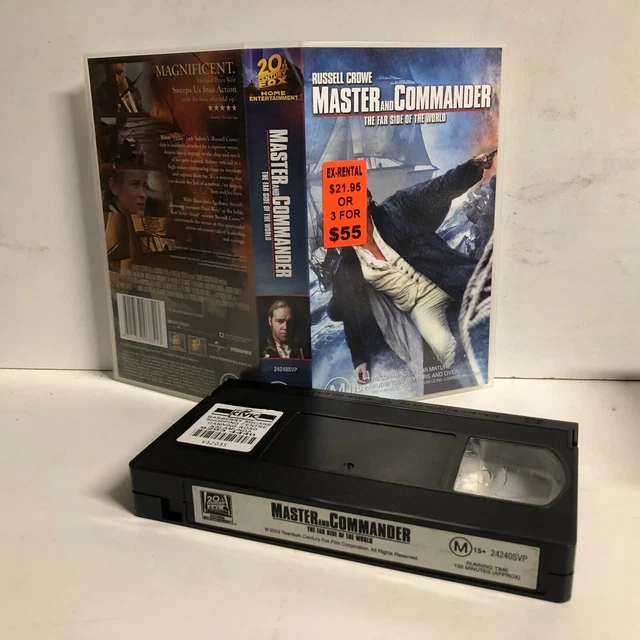 MASTER AND COMMANDER Small Case Sell Thru VHS video RUSSELL CROWE used ...