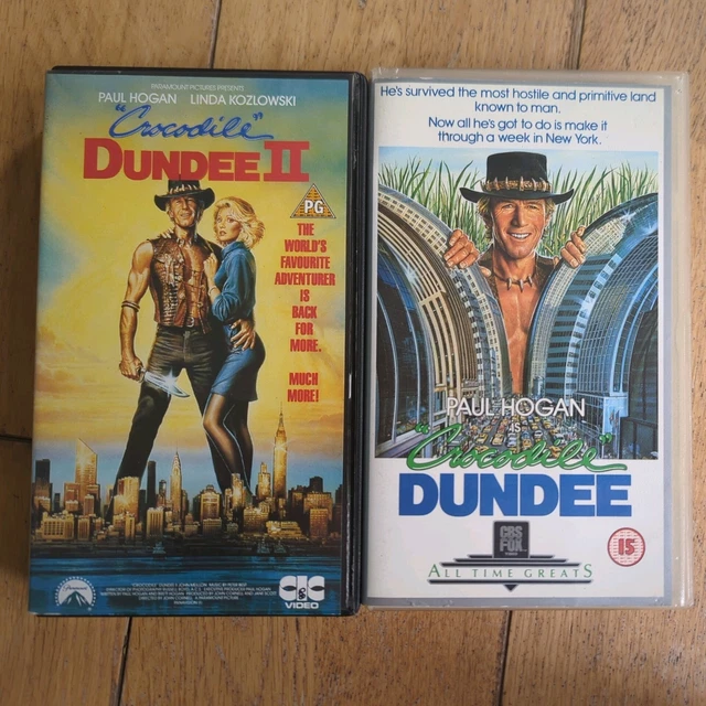 CROCODILE DUNDEE & Crocodile Dundee II UK VHS Video Tapes Paul Hogan ...