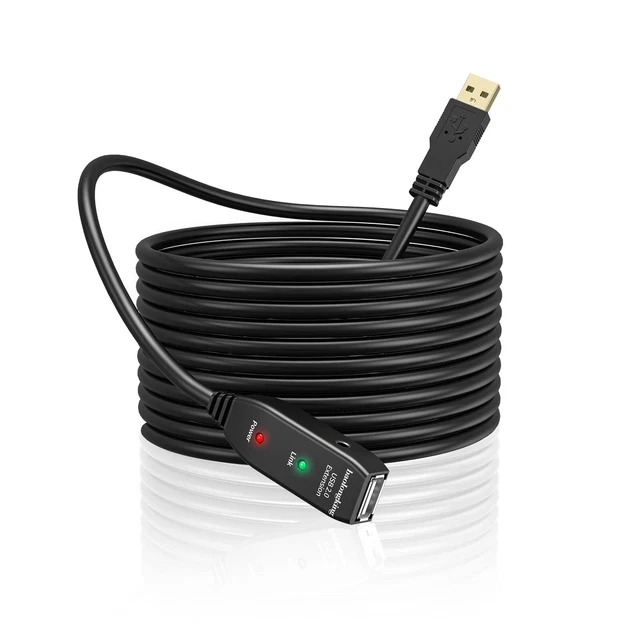 RALLONGE USB 5 mètre 10 mètre 15 mètre 20 mètre USB 2.0 répéteur actif ...