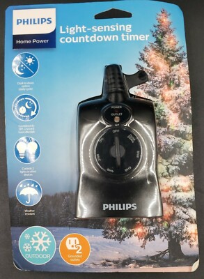 PHILIPS OUTDOOR TIMER with Photocell Light Sensor for Christmas Lights ...