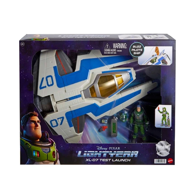 DISNEY PIXAR LIGHTYEAR XL-07 Test Launch Buzz Pilots Rocket Ship Toy 15 ...