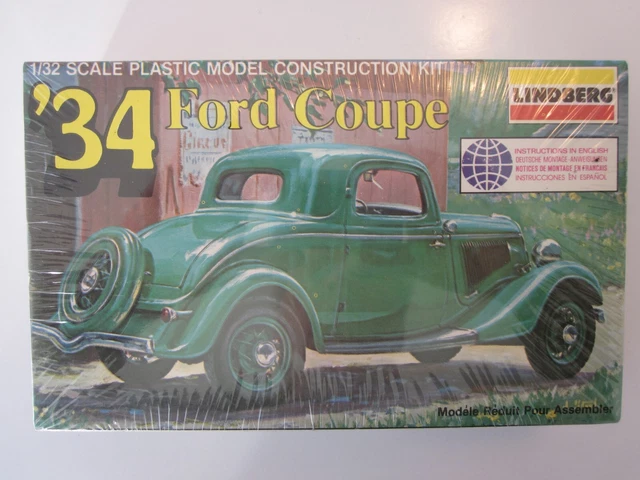 1934 FORD COUPE Model Car Kit by Lindberg Factory Sealed $12.00 - PicClick