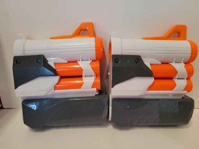 NERF N-STRIKE ELITE Modulus Tri Strike Mega Barrels X2 Attachments ...