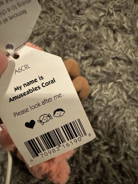 JELLYCAT CORAL £35.02 - PicClick UK