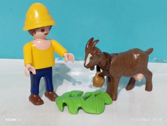 FIGURINES PLAYMOBIL PEDRO Avec Chèvre Heidi Ref 70255 Alpes Montagne ...