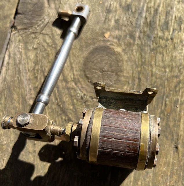 VINTAGE MINIATURE LIVE Steam Engine Cylinder Piston Crankshaft Brass ...