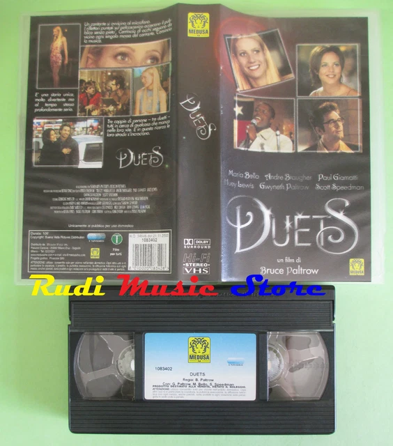 VHS FILM DUETS Bruce Gwyneth Paltrow Huey Lewis MEDUSA 1083402 (F54 ...
