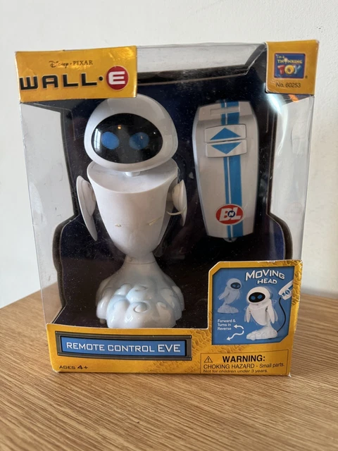 RARE DISNEY PIXAR Wall-E Remote Control RC Eve Robot by Thinkway NOS ...