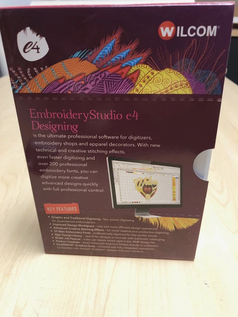 STICKSOFTWARE WILCOM EMBROIDERY Studio Designing 4.5 inkl. CorelDRAW -mit Dongle EUR 3.000,00 ...