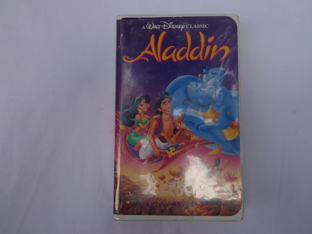 FIRST EDITION WALT Disney's ALADDIN 1993 Movie VHS Digitally Dolby ...