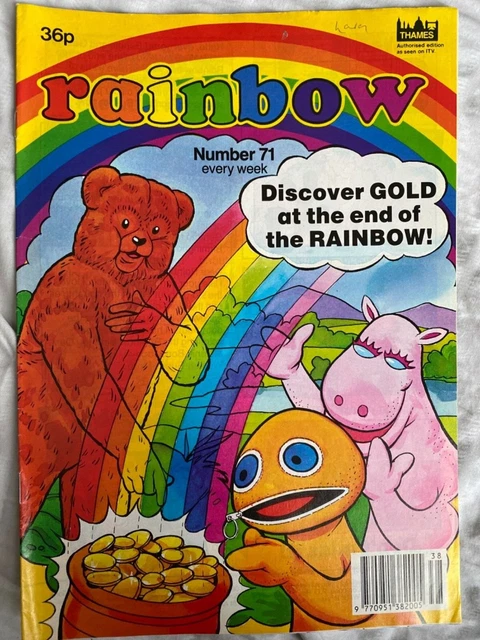 RAINBOW COMIC #71 Vintage Early 90s Thames ITV Collectable Bungle Zippy ...