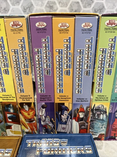 ORIGINAL TRANSFORMERS ANIMATED VHS Cartoon Volume 1-12 plus 2 collect ...