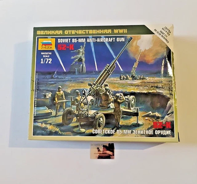 SOLDATINI ZVEZDA SOVIET 85-mm Anti-Aircraft Gun 52-K Ref. 6148 scala 1: ...