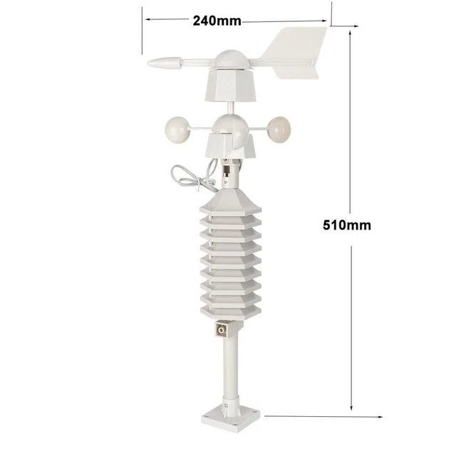 DIGITAL WIRELESS WEATHER Gauge with Anemometer for Reliable Climate ...