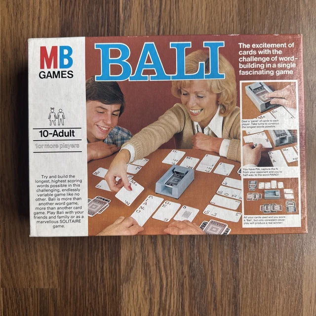 VINTAGE MB GAMES Bali Board Game 1978 Complete Boxed Solitaire card ...