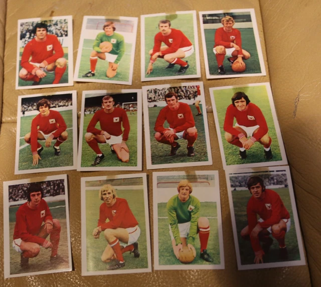 NOTTINGHAM FOREST FC 1971 COMPLETE SET ORIGINAL FKS STICKERS incl CLUB ...