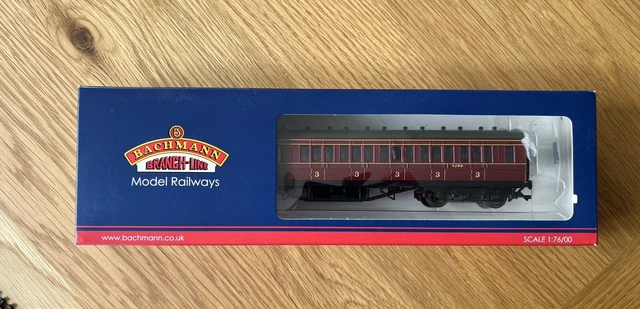 BACHMANN 34-252D LMS 57ft Corridor Composite Coach LMS Crimson £12.00 ...