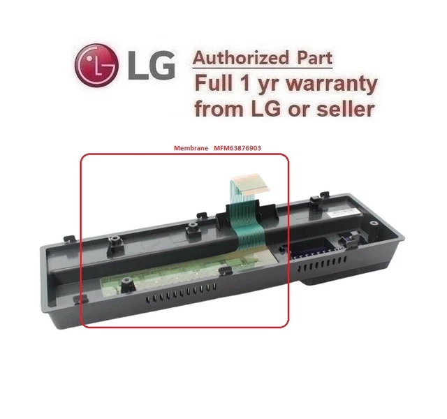 LG GENUINE PART #Mfm63876903 Lg Microwave Keypad Membrane $19.69 ...
