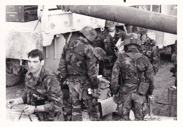 ORIGINAL PHOTO 2ND ARMORED DIVISION M1 TANK TANKERS 1985 West Germany ...