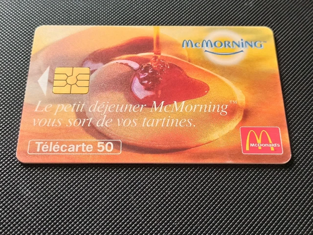 CARTE TÉLÉPHONIQUE PHONECARD Telecarte 50 Publicitaire Mc Morning ...