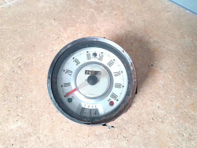 CLASSIC MINI BMC Silver Faced Smiths Speedo Speedometer Mk1 1959 Rare ...