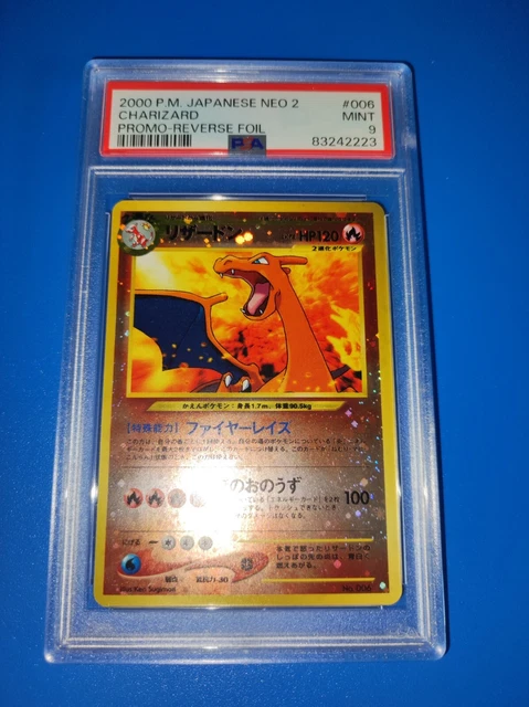 POKEMON JAPANESE CHARIZARD No.006 Neo File 2 Promo Reverse Foil 2000 PSA 9 EUR 139,90 - PicClick FR