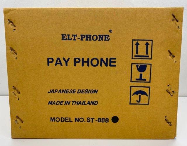 VINTAGE COIN-OP TABLE Top Payphone Telephone Black ELT-PHONE ST-888 ...
