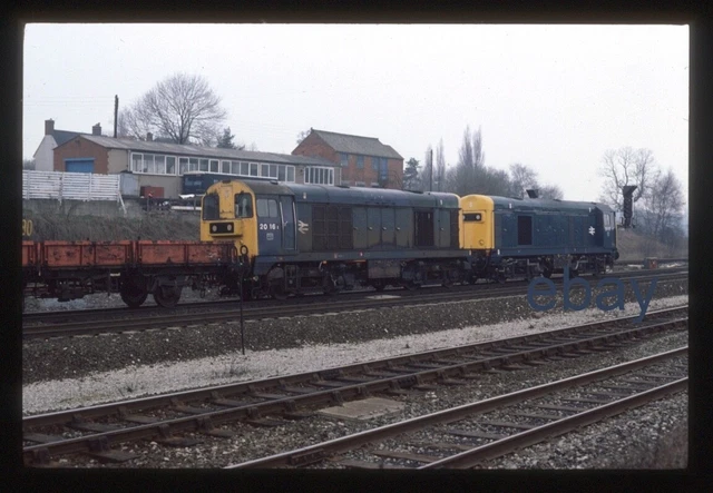 ORIGINAL 35MM SLIDE - Class 20's-20177 & 20161 wait for Derby line at ...