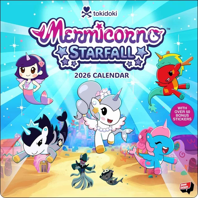 ATOMIC CARTOONS MERMICORNO: Starfall 2026 Wall C (Calendar) (PRESALE 08 ...