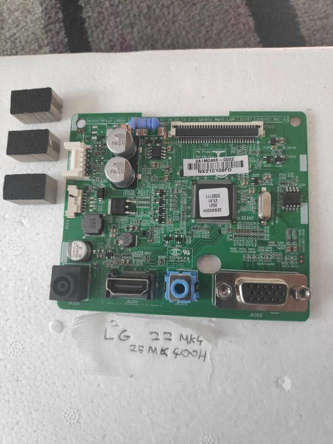 LG 22MK400H MONITOR MAIN BOARD MK400/MPxxh LM8AA EAX65543119 (1.0) £25. ...
