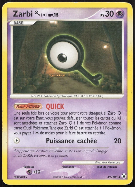 CARTE POKÉMON ZARBI Q 49/100 Aube Majestueuse Français EUR 2,00 ...