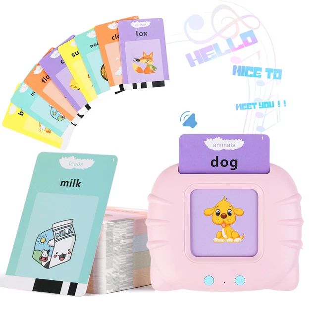 TALKING FLASH CARDS For Toddlers Preschool Words Learning Cards Toy For ...