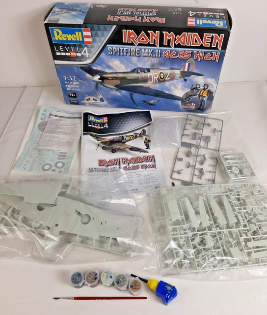 REVELL IRON MAIDEN Aces High Spitfire MKII WW2 Plastic Model Kit 05688 ...