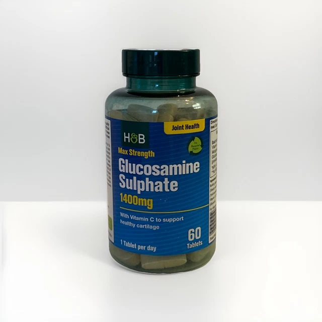 GLUCOSAMINE SULPHATE MAX Strength 1400mg With Vitamin C 60 Tablets £4. ...