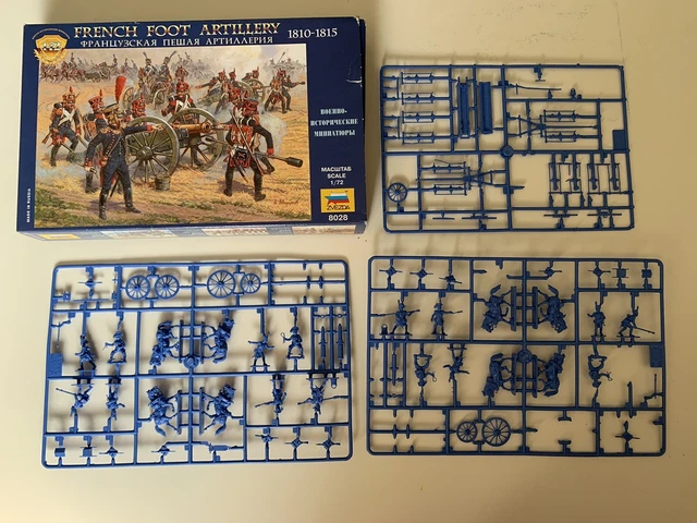 ATLANTIC ZVEZDA FRANCH Napoleonic Artillery In Box Su Sprue 1/72 EUR 9 ...