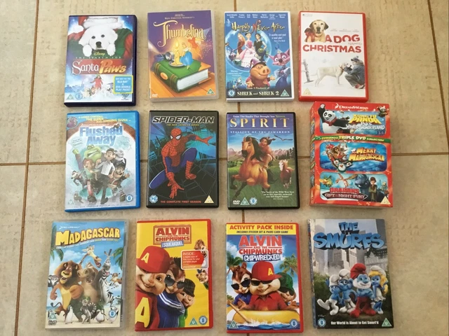 12 X CHILDREN/FAMILY PG/U DVD Bundle Job Lot. Disney Universal 20 Fox £ ...