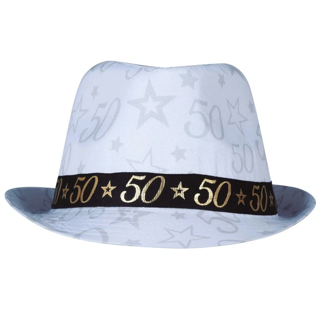 FIESTAS GUIRCA GANGSTER 50th Birthday HatOne Size White FG446 £11.43 ...