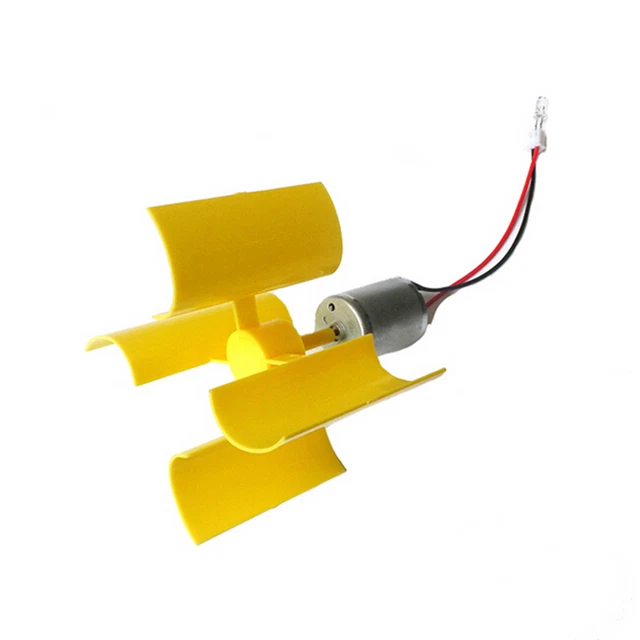 DIY MINI DC Motor Vertical Micro Wind Turbines Blades Generator Set K ...