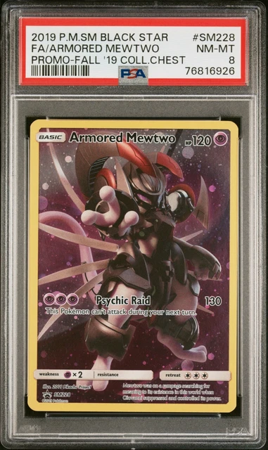 2019 POKÉMON TCG Black Star Promo Armored Mewtwo PSA 8 #SM228 $69.99 ...