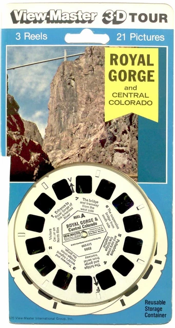 ROYAL GORGE AND Central Colorado 3d View-Master 3 Reel Set £12.93 ...
