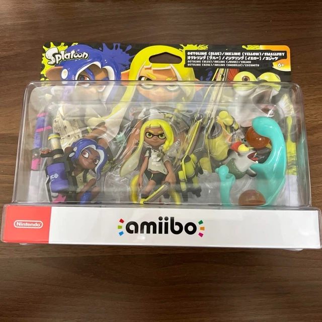 NINTENDO AMIIBO SPLATOON Triple Set Octoling Blue Inkling Yellow ...