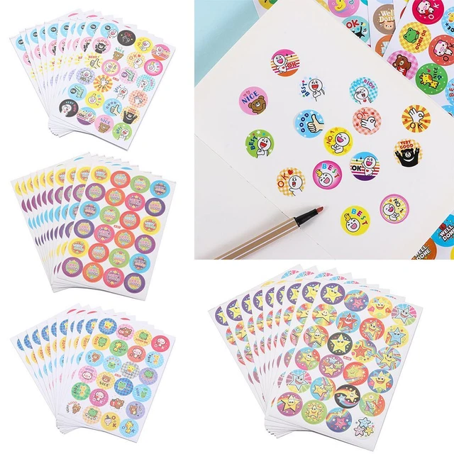 TEACHER REWARD STICKERS Praise Label Stationery Sticker Photo Album ...
