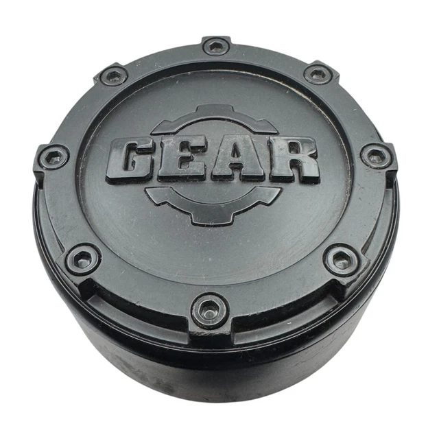 GEAR ALLOY WHEEL Center Hub Cap Satin Black 5.25" Snap In 809K133-UP ...