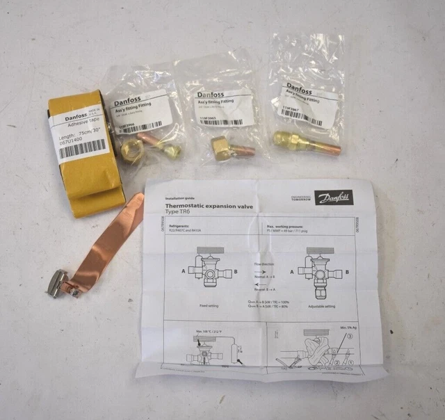 DANFOSS THERMOSTATIC EXPANSION Valve TR6 Kit Assembly Replacement Part ...
