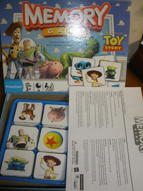 VINTAGE TOY STORY Memory Game Disney PIXAR Preschool Hasbro Mint ...