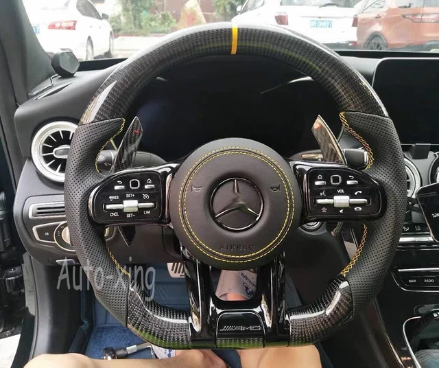 MERCEDES BENZ W204 AMG C63 W207 W212 Custom Made steering Wheel Flat ...