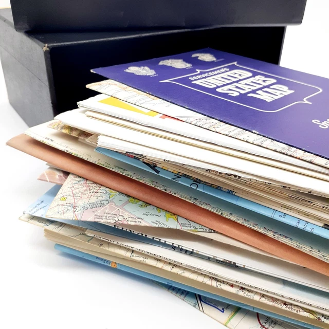NATIONAL GEOGRAPHIC MAP Supplement Inserts Box Lot of 47 Maps Box #6 ...