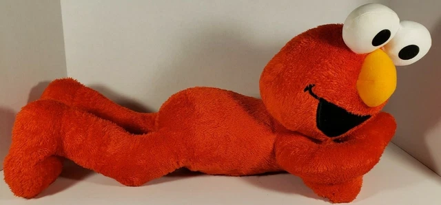 FISHER-PRICE SESAME STREET Large Elmo Laying Down 22" Plush Stuffed ...
